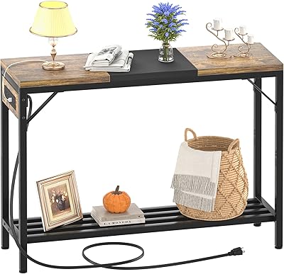 Amazon.com: SUPERJARE 70 Inch Console Table with Outlet, Extra Long ...