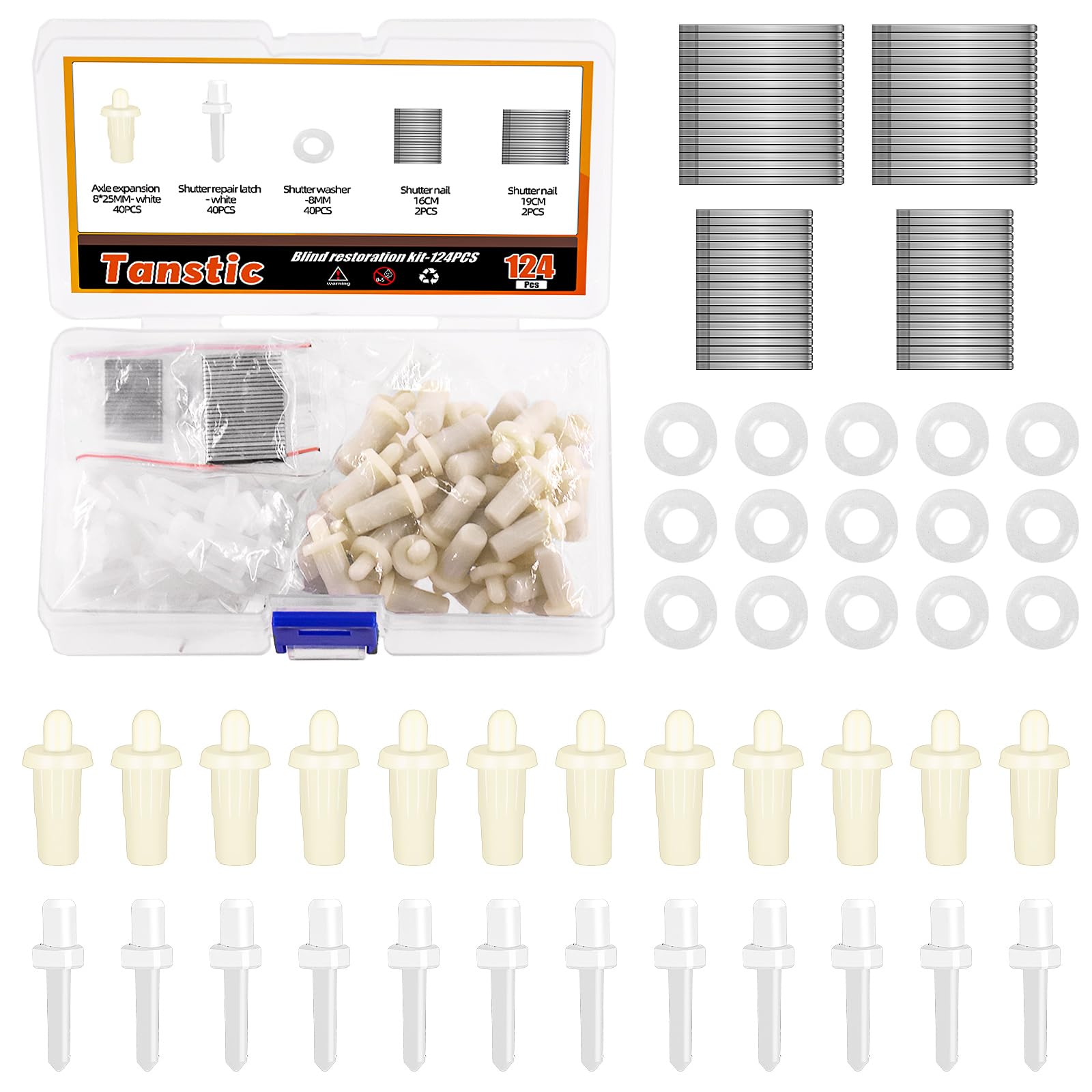 Amazon.com: Tanstic 200Pcs Plantation Shutter Repair Kit, Includes ...