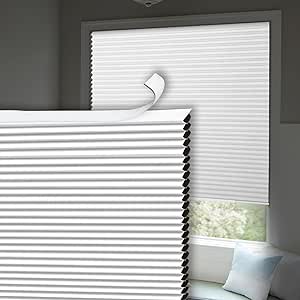 Amazon.com: CINONEKO No-Drill No-Tools Cellular Shade Honeycomb Blind for Windows, Blackout ...