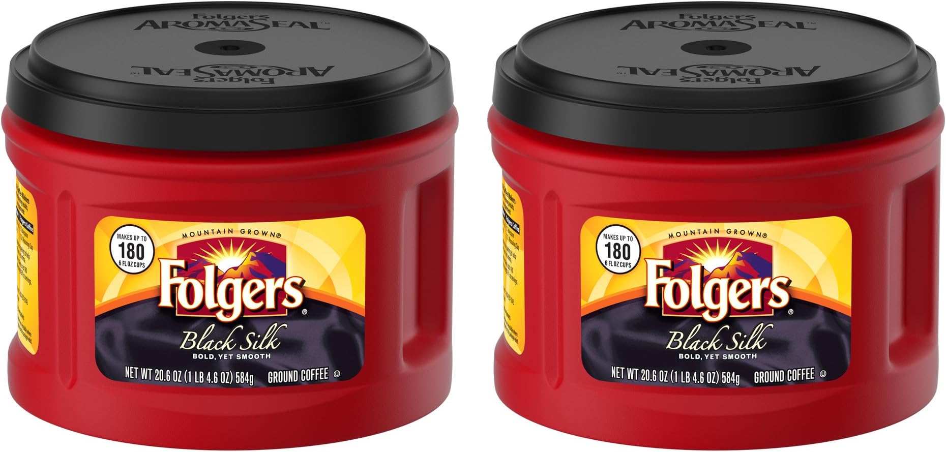 Amazon.com : Folgers Black Silk, Dark Roast Ground Coffee : Grocery ...