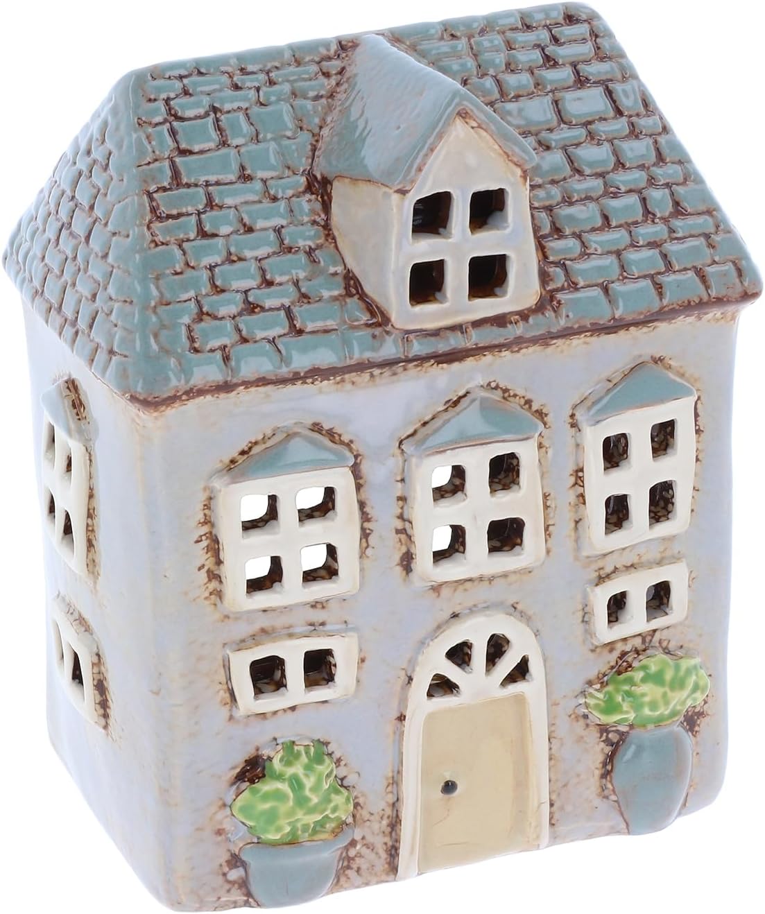 Amazon.com: Shudehill Giftware Village Pottery Ceramic Tealight Holder ...