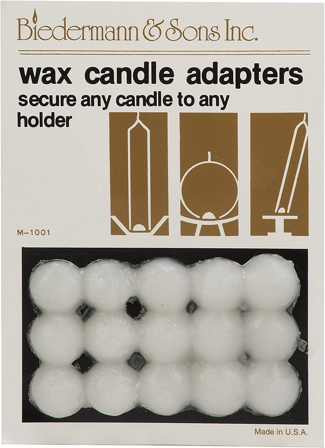 Amazon.com: Biedermann & Sons Snugger Candle Adapters (12 Packs of 8 ...