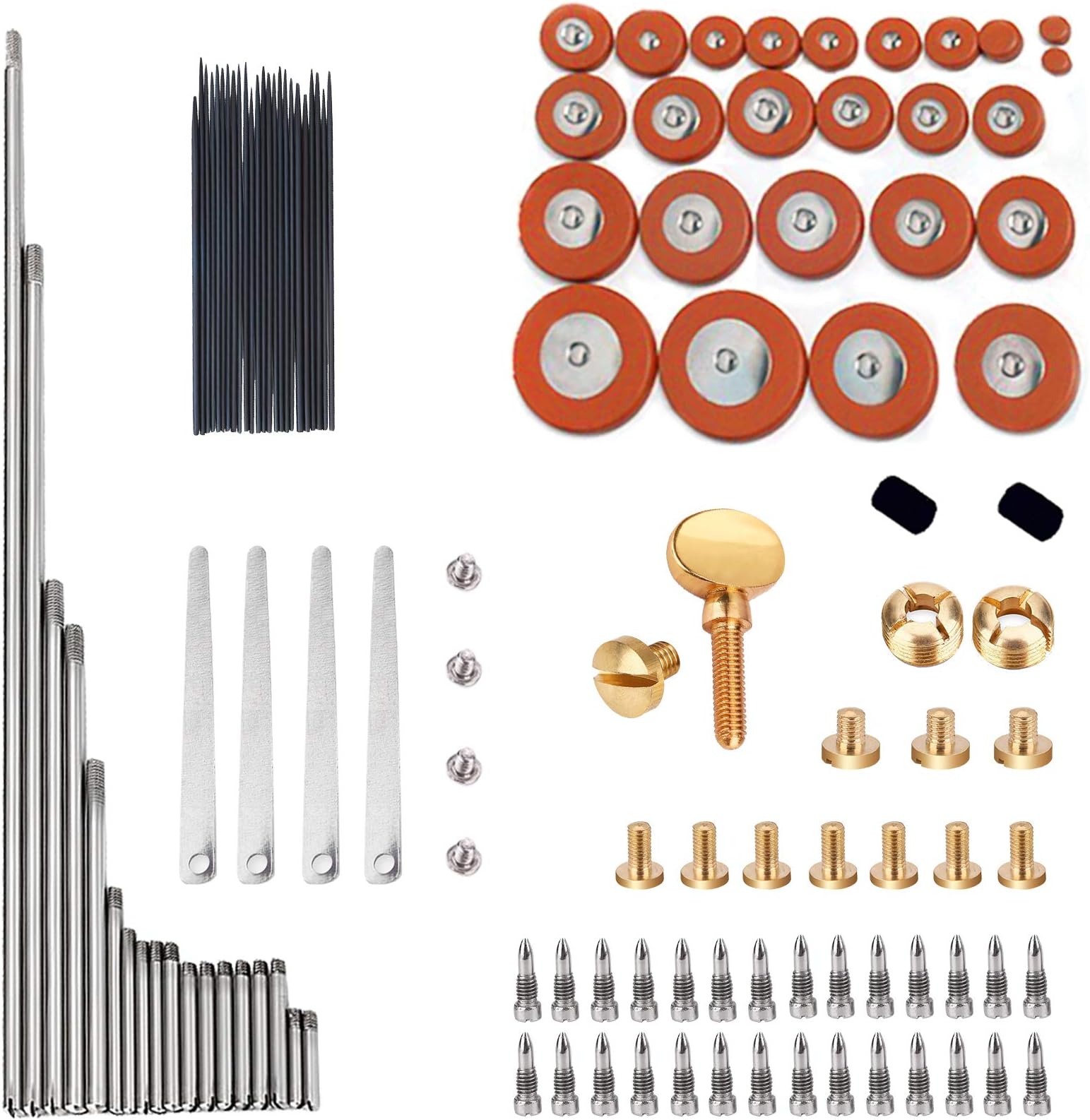 Amazon.com: GU GU 1 Set Alto Sax Repair Parts Screws + 25pcs Sax Pads ...