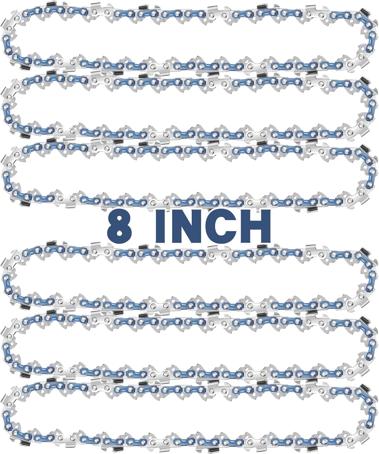 Amazon.com: Datanly 6 Pcs 8 Inch Chainsaw Chain 3/8" LP Pitch. 050 ...