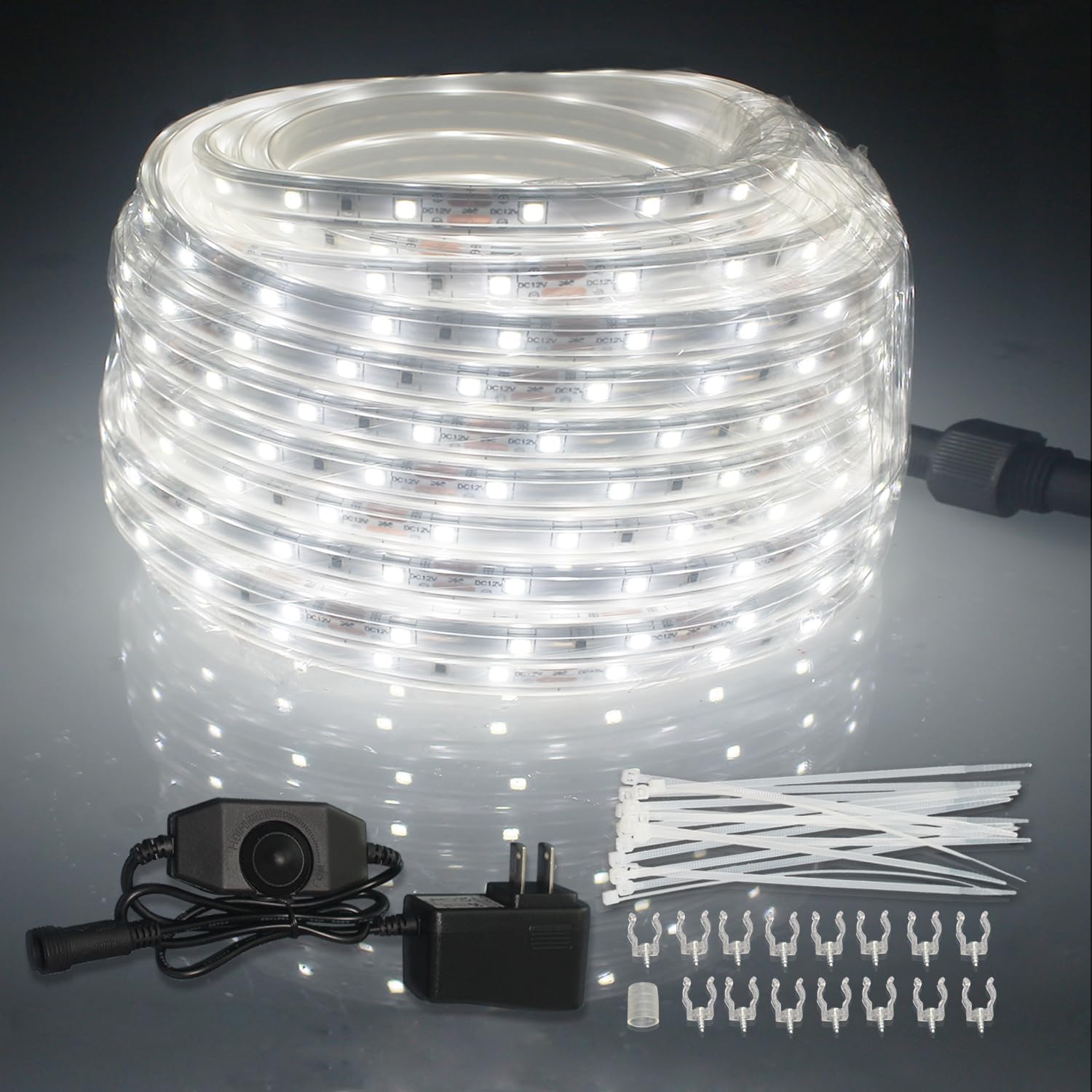 Amazon.com: RYGDENG 32.8ft Outdoor LED Strip Lights Waterproof, 600 ...