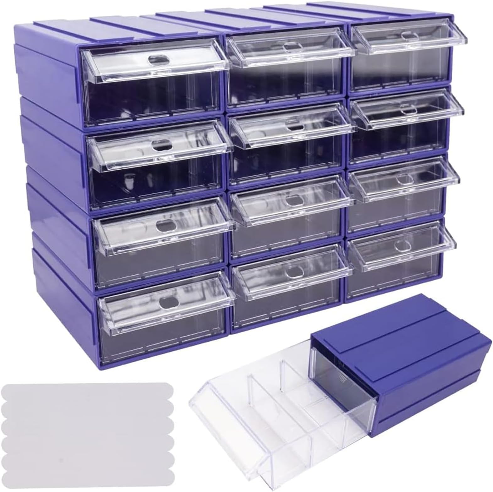 Amazon.com : Rtteri 9 Pieces Mini Drawer Organizer Plastic Desktop ...
