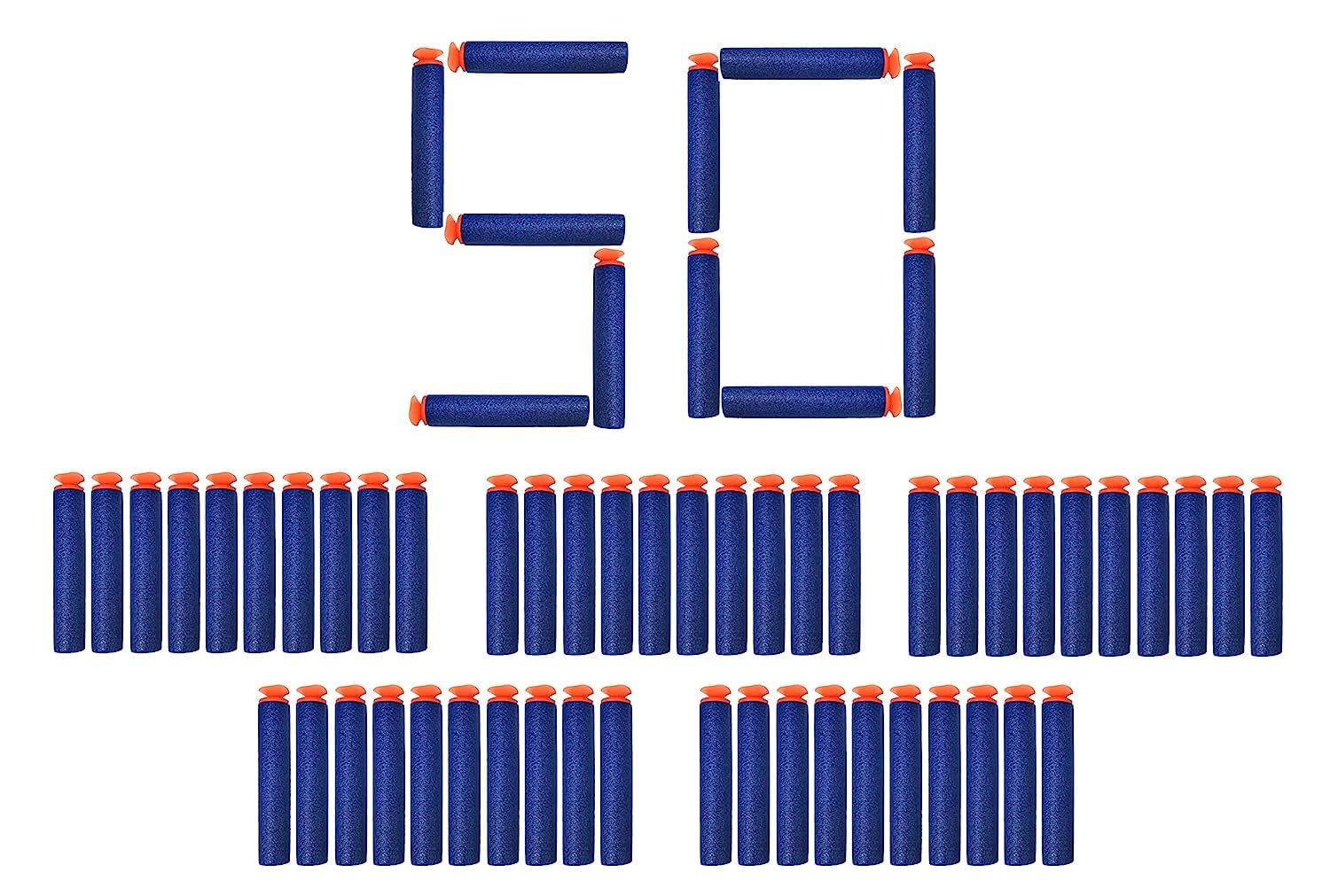 Jericos Soft Foam Suction Bullets Darts for Toys Guns Sticky Safe ...