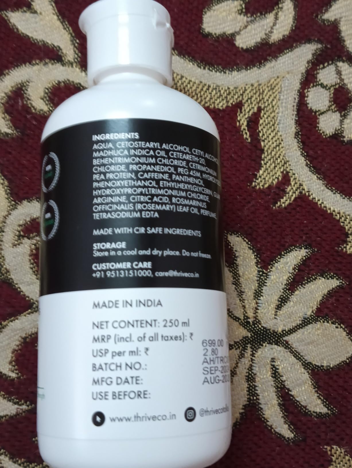 Buy ThriveCo Hair Vitalizing Rosemary Shampoo For Hair Fall Control ...