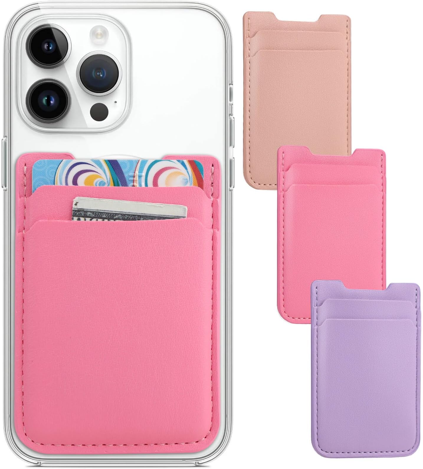 Amazon.com: TopMade Phone Card Holder, Premium Leather Phone Wallet ...