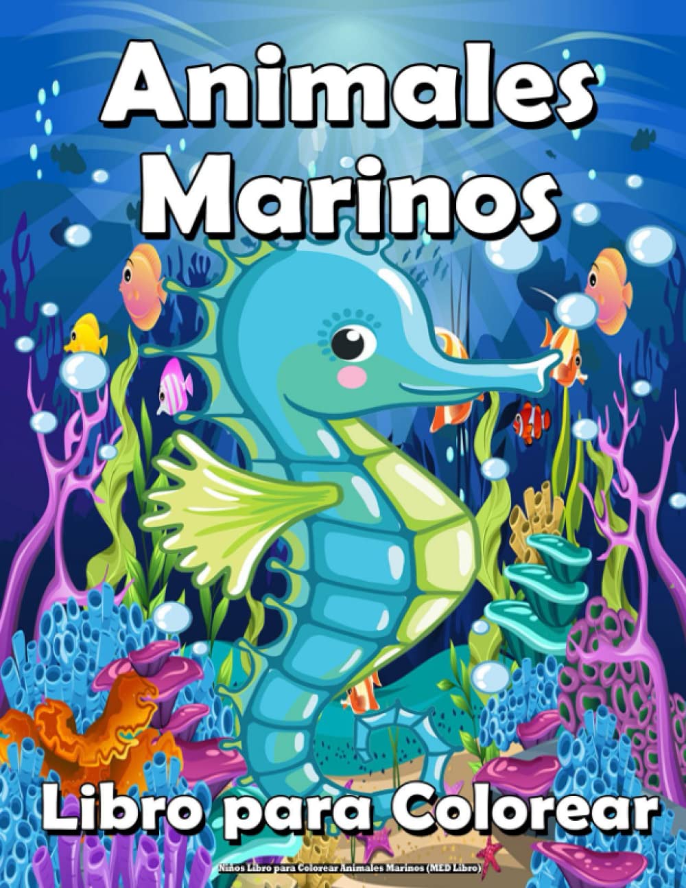 Buy Niños Libro para Colorear Animales Marinos (MED Libro): con ...