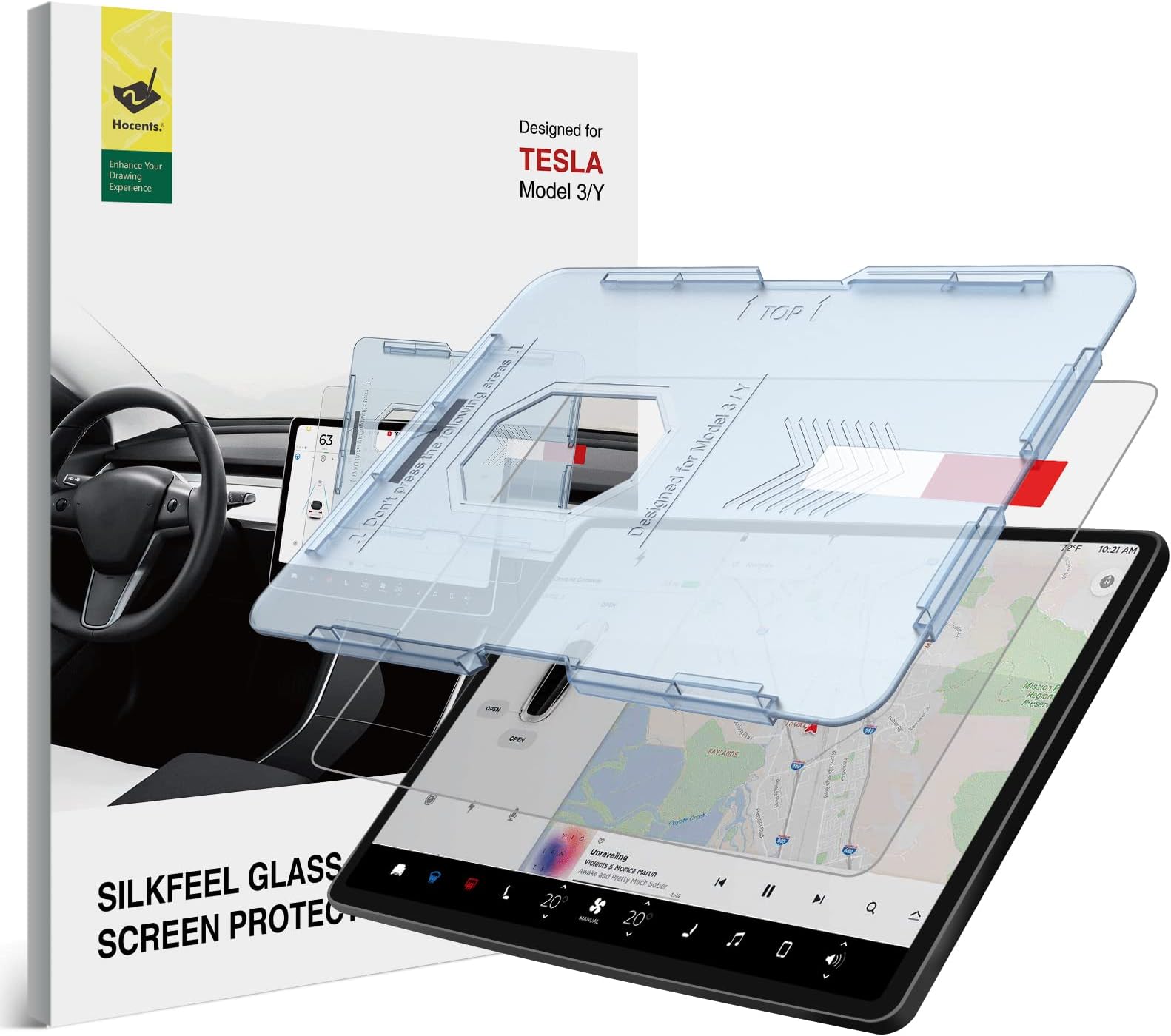 Amazon.com: Bioton Nano-Texture Glass Screen Protector designed for ...