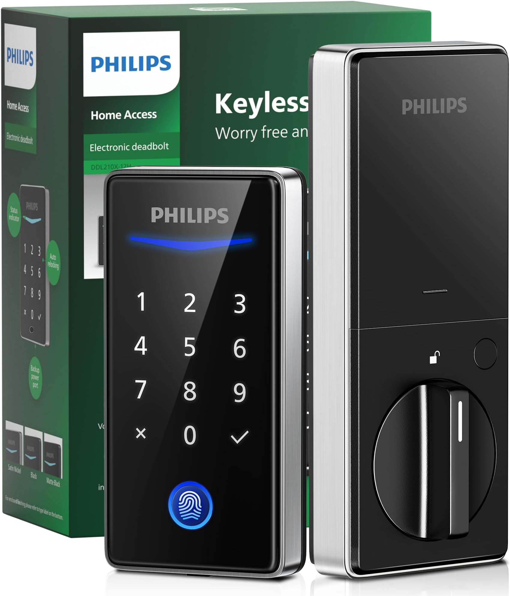 Philips Keyless Entry Door Lock with Keypad - Smart Deadbolt Lock for ...