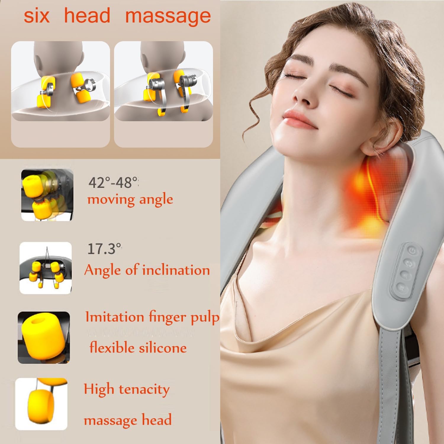 Appaletti Deep Neck Massager, Massagers for Neck and Shoulder with Heat ...