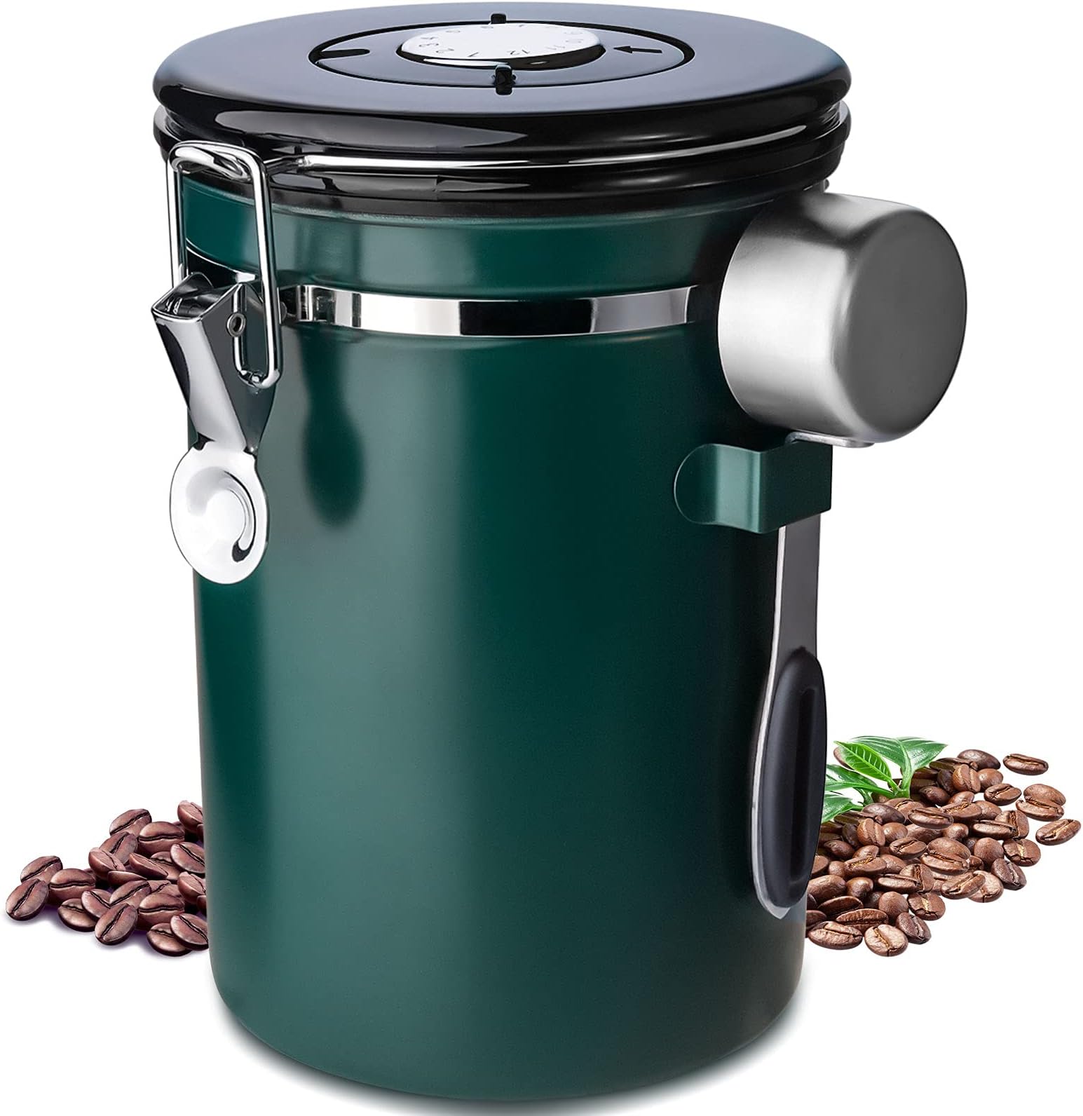 Dreamhigh® Bote Cafe Hermetico 1kg - Recipiente Cafe en Grano de Acero ...