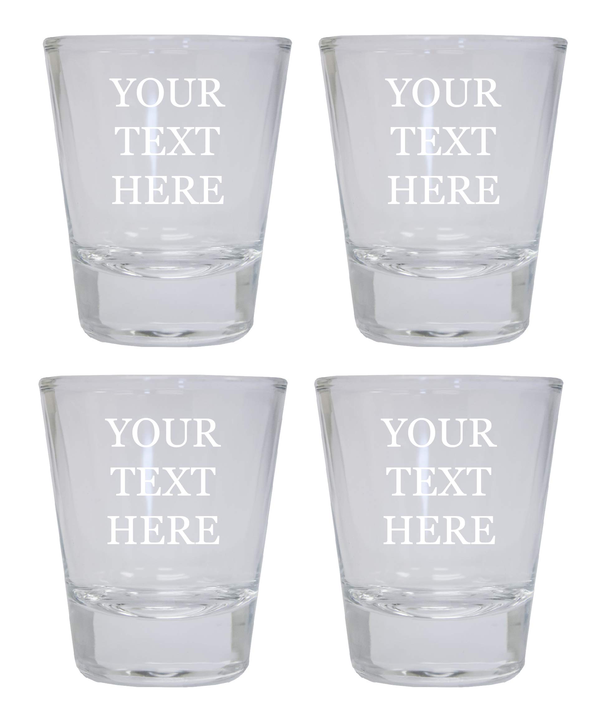 Amazon.com | Customizable 2 Ounce Etched Engraved Round Shot Glass ...