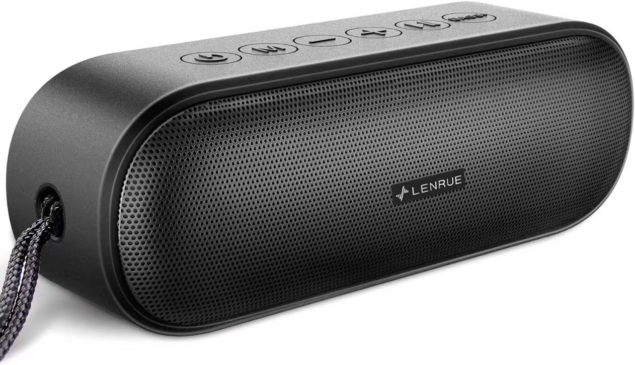 LENRUE A15 Portable 5.0 Bluetooth Speaker, IPX7 Waterproof, Maximum16W ...