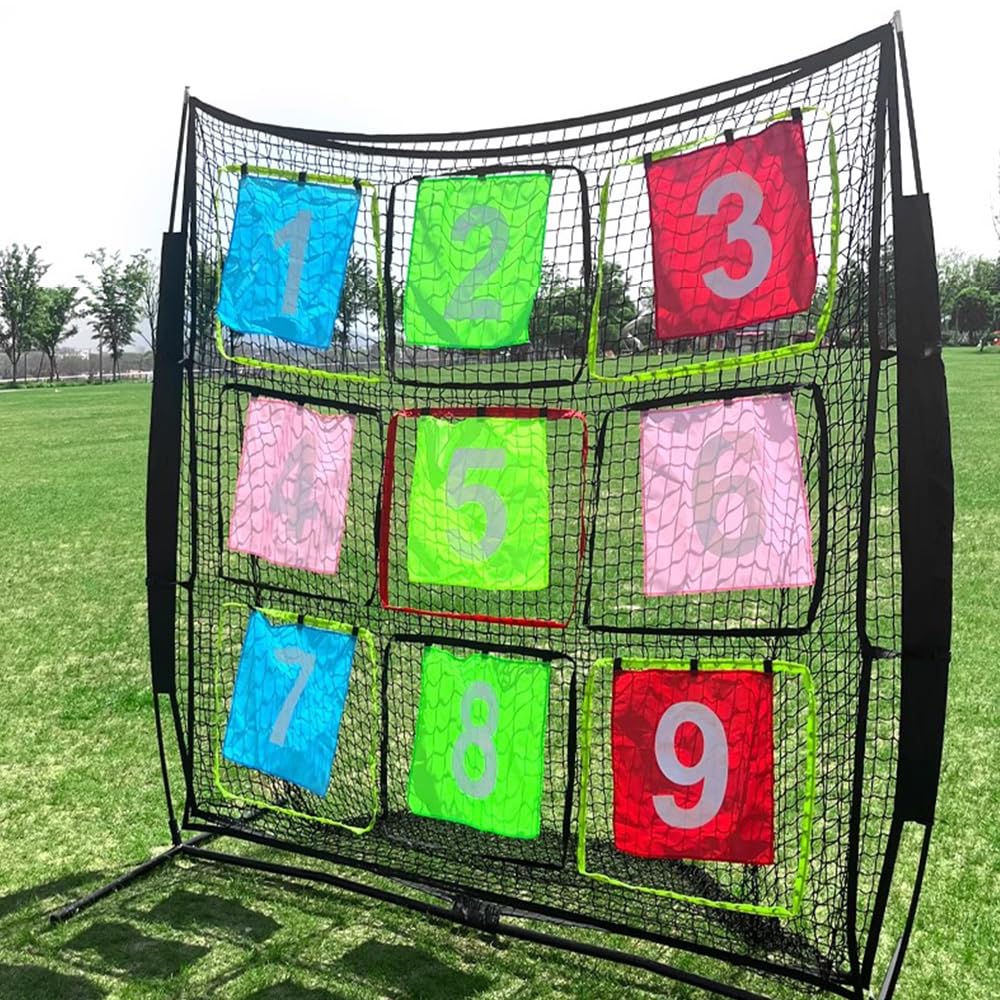 Amazon.com: Portable Disc Golf Net 7ft x 7ft Disc Golf Practice Net ...