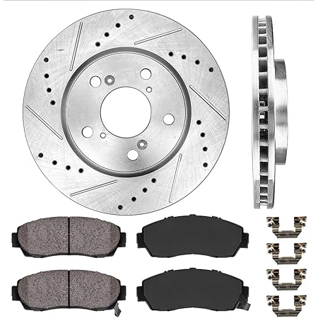 Amazon.com: Detroit Axle - Brake Kit for 2005-2010 Honda Odyssey Front & Rear Drilled and ...