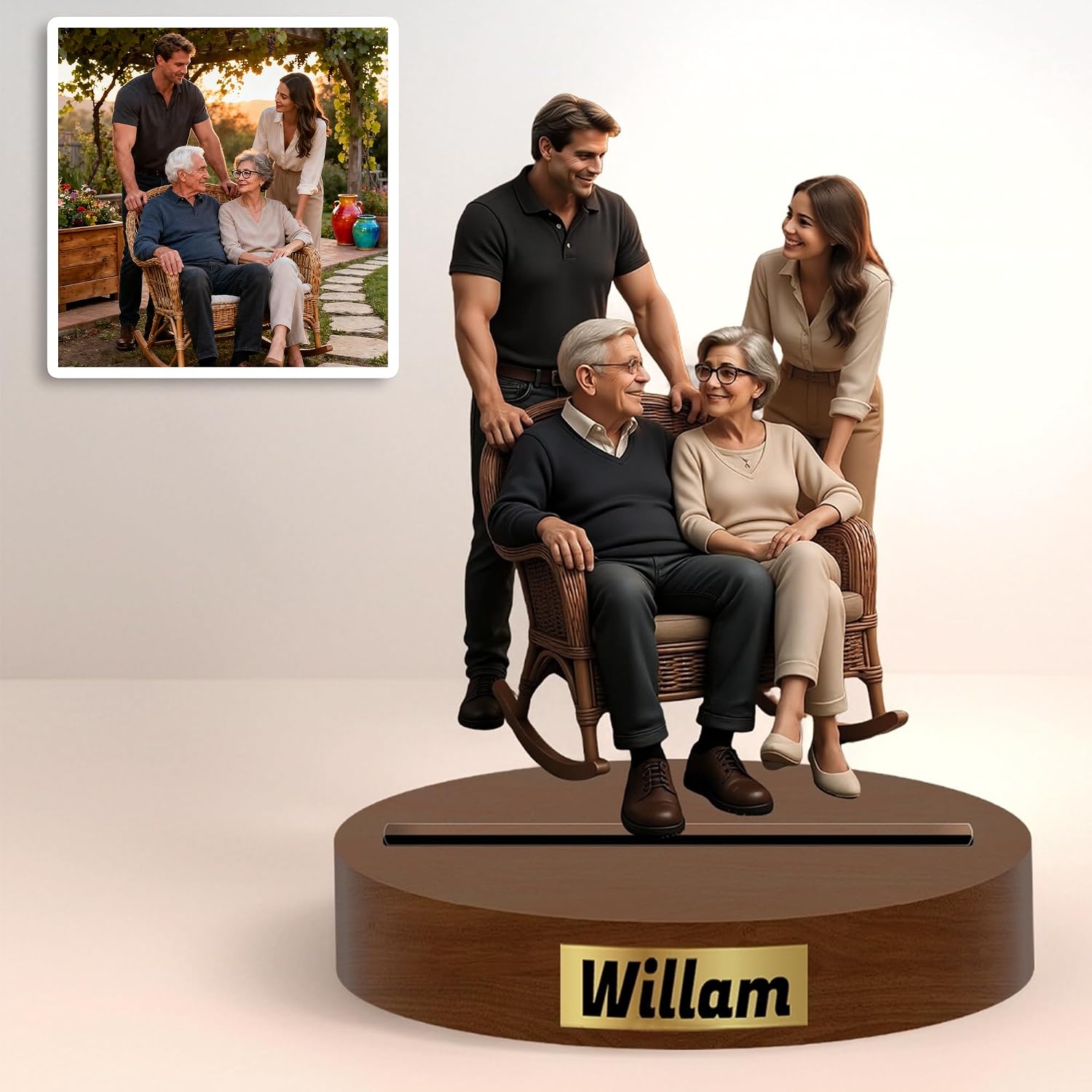 Amazon.com: WERWAES Personalized Desktop Figure with Photo - Custom ...