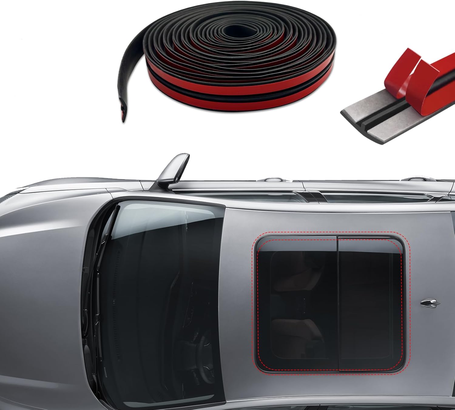 Amazon.com: HAOBO 16.4Ft Car Weather Stripping, Windshield Seal Strip ...