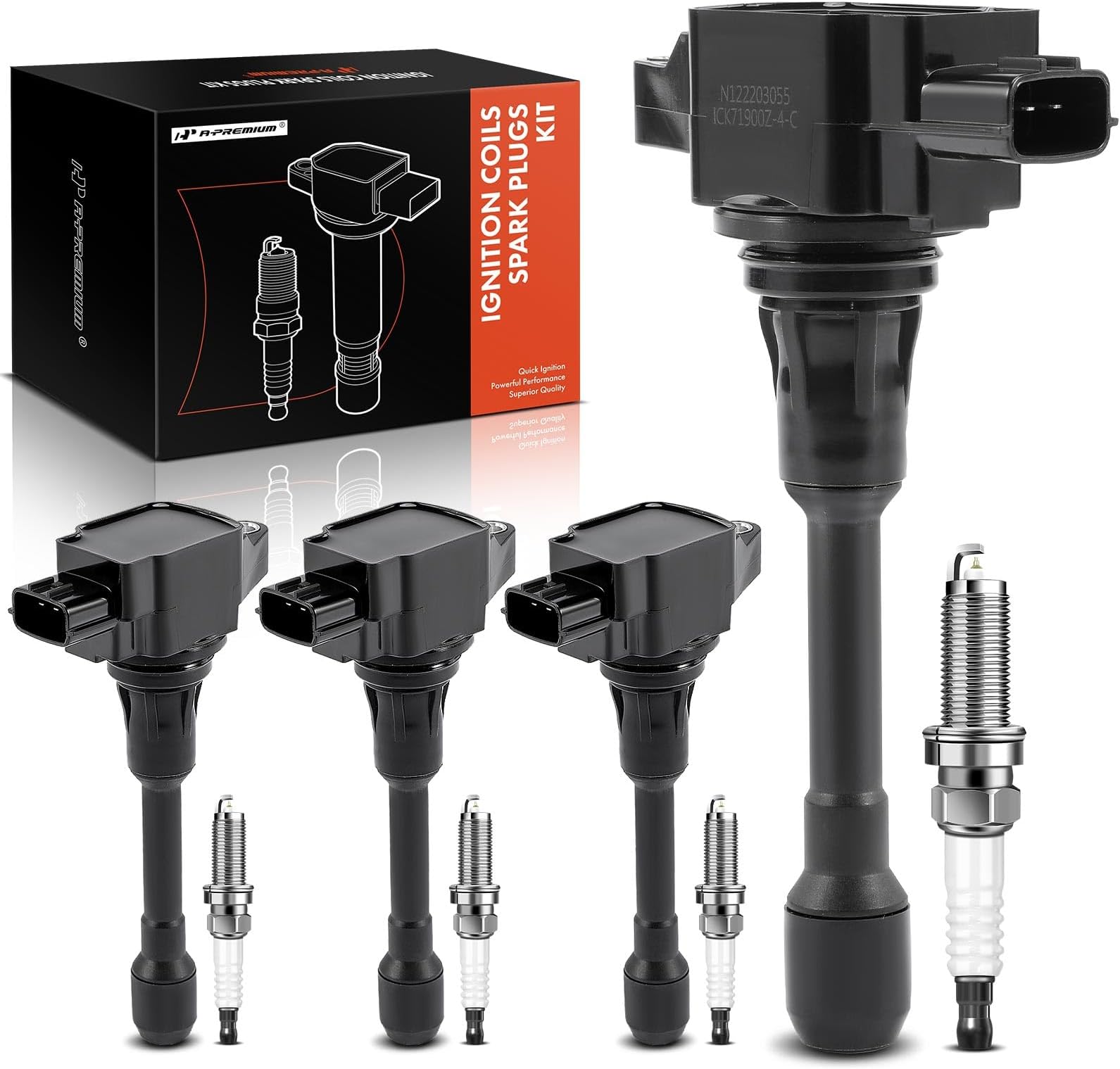 Amazon.com: A-Premium Ignition Coil Pack and Iridium Spark Plugs ...