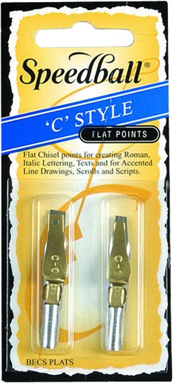 Amazon.com: Speedball C0/C1 Series Pen Nib, Broad Edge Nibs, Triple ...