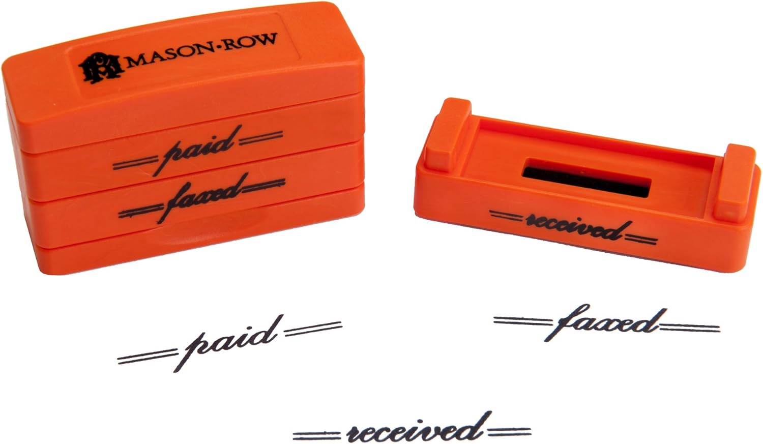 Amazon.com: Mason Row XL-49598 Office Stamp Set III, Paid, Faxed ...