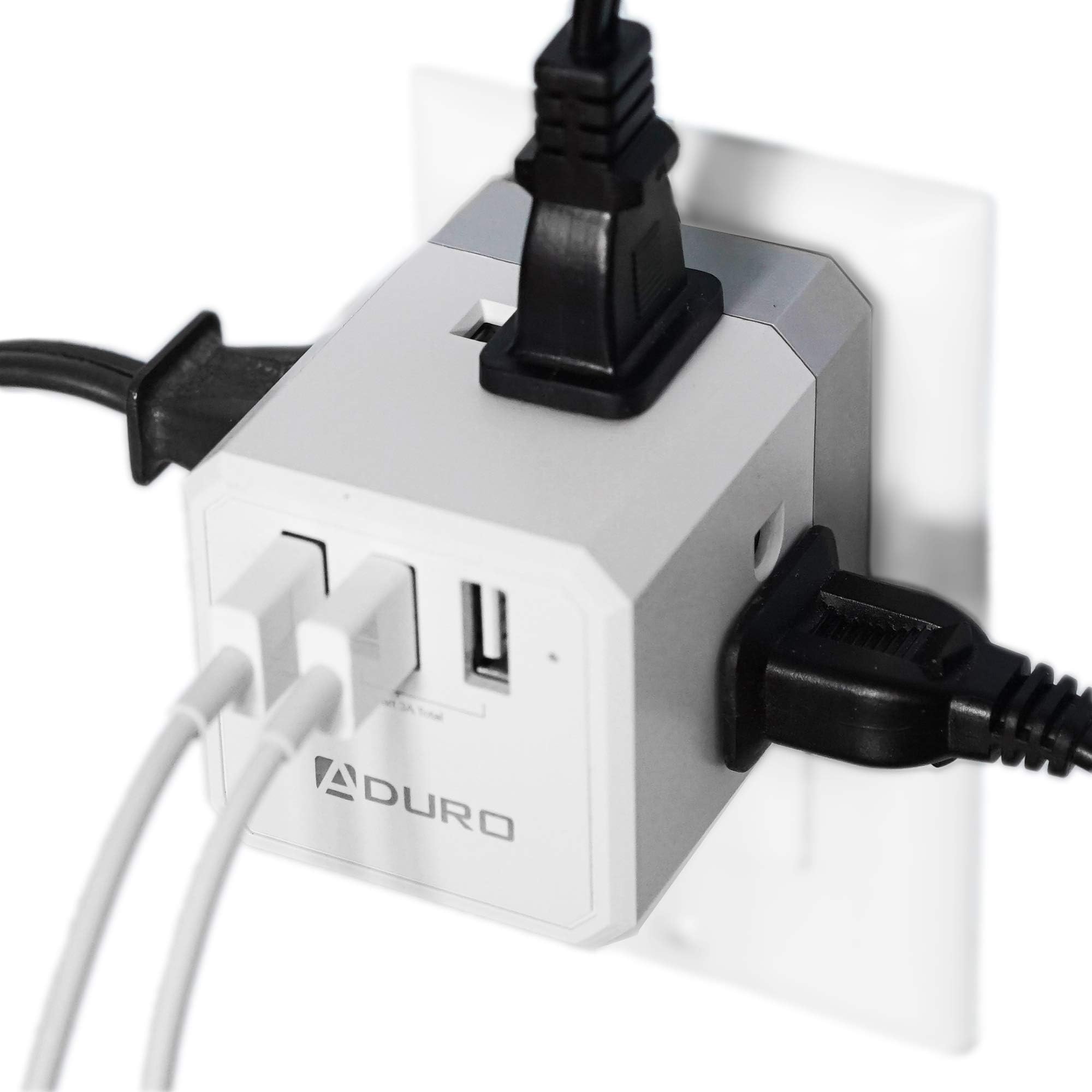 Amazon.com: Multi-outlet Universal Power Strip with 2 USB Ports and 5 ...