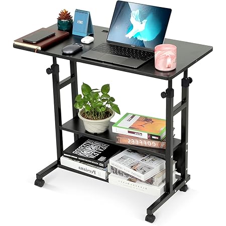 Amazon.com: Tribesigns Portable Desk with Drawers, Mobile Laptop Desk ...