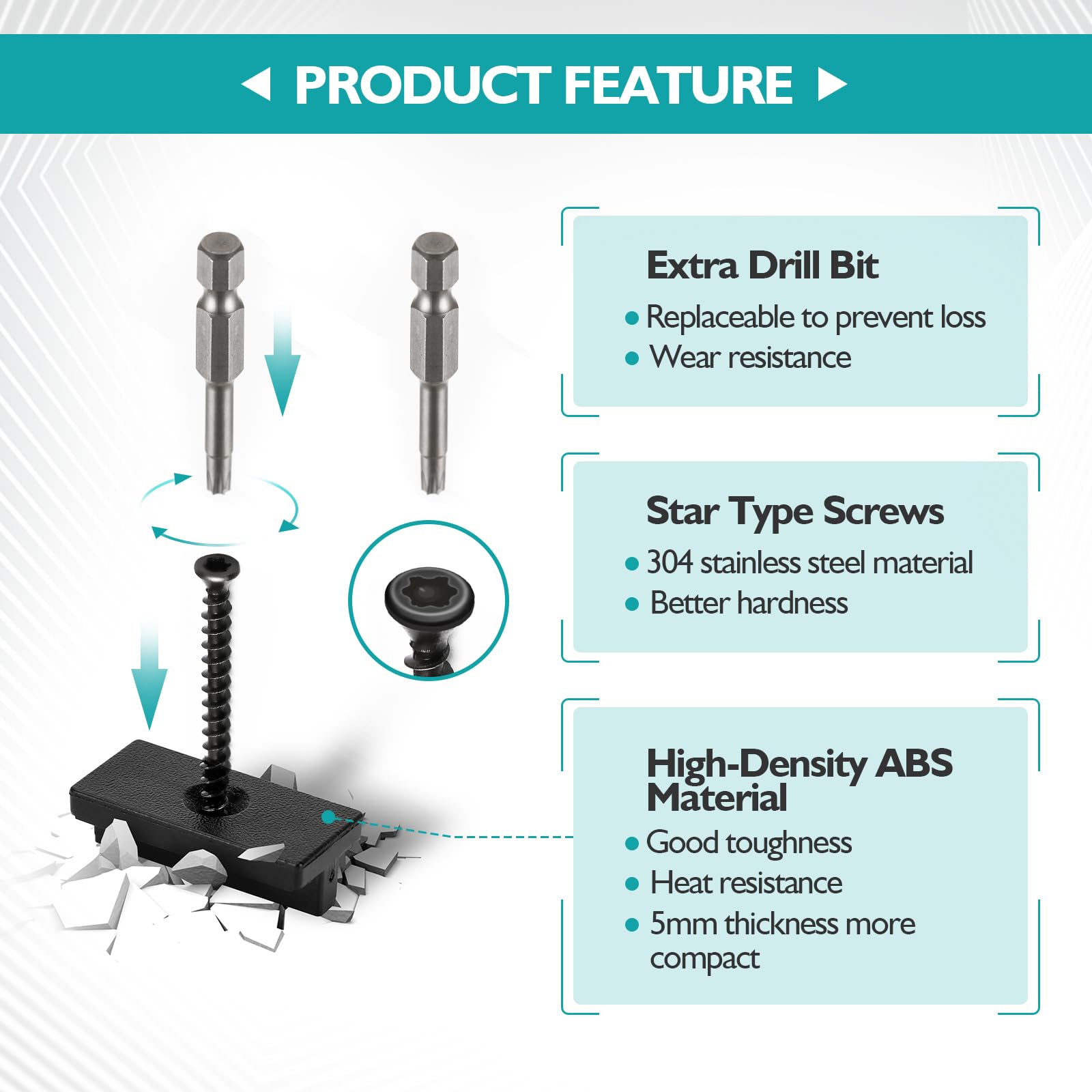 Composite Decking LukLoy Hidden Deck Fasteners For Board 100 Pack ...