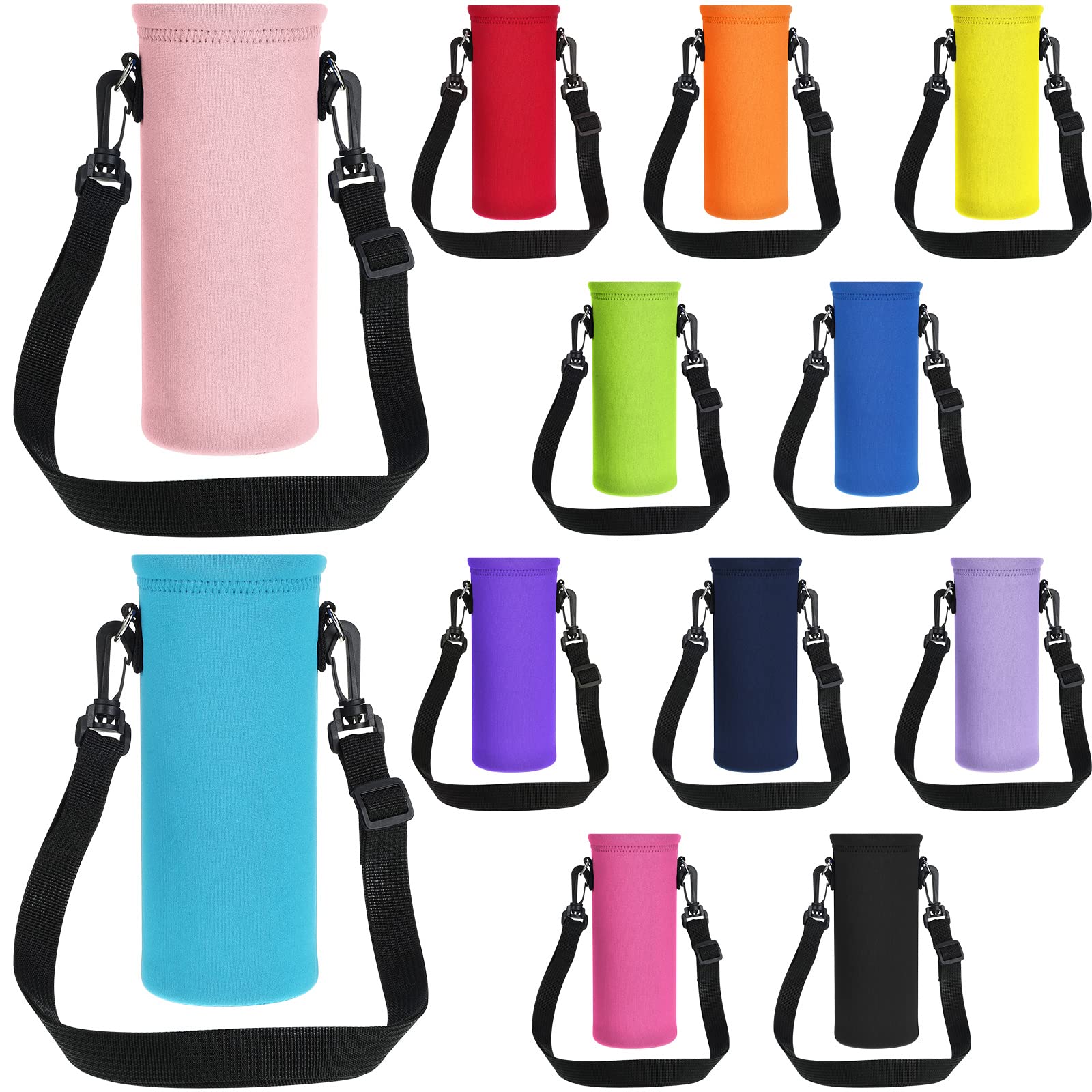 12 Pack Water Bottle Carrier Bag 25 oz Insulated Neoprene Bottle Sling ...