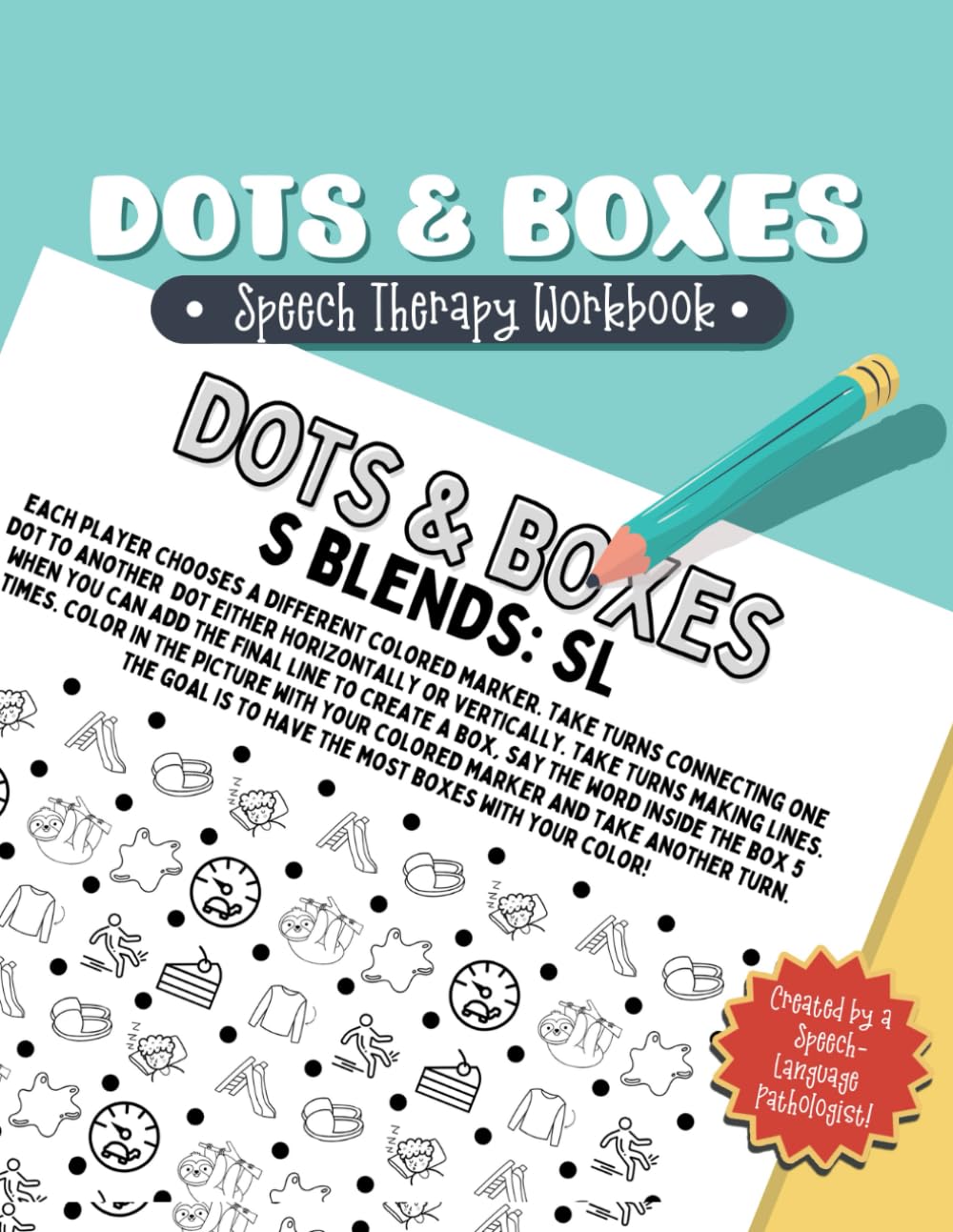 Dots & Boxes Speech Therapy Workbook: No-Prep Articulation Worksheets ...
