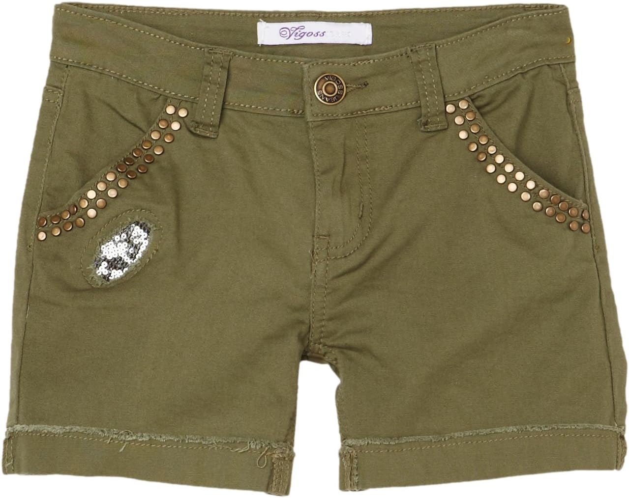 Amazon.com: Vigoss Big Girls' Simply Chic Short, Olive, 10: Clothing ...