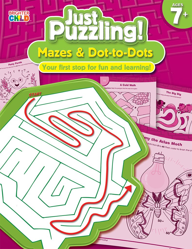 Mazes & Dot-to-Dots, Grades 2 - 5 (Just Puzzling!): Brighter Child ...
