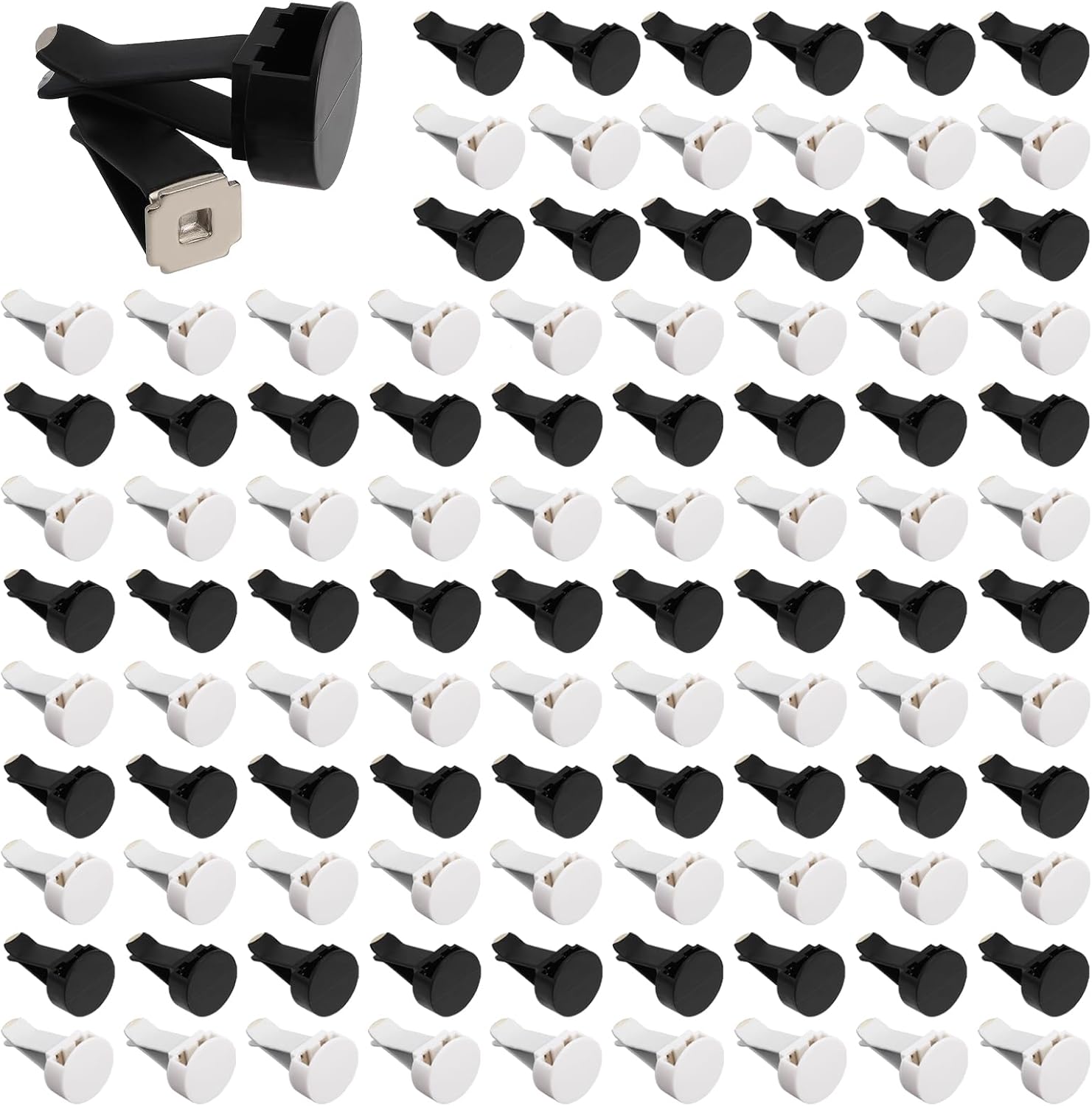 Amazon.com: GLOBLELAND 110PCS 2Colors Round Car Air Vent Clips Air ...
