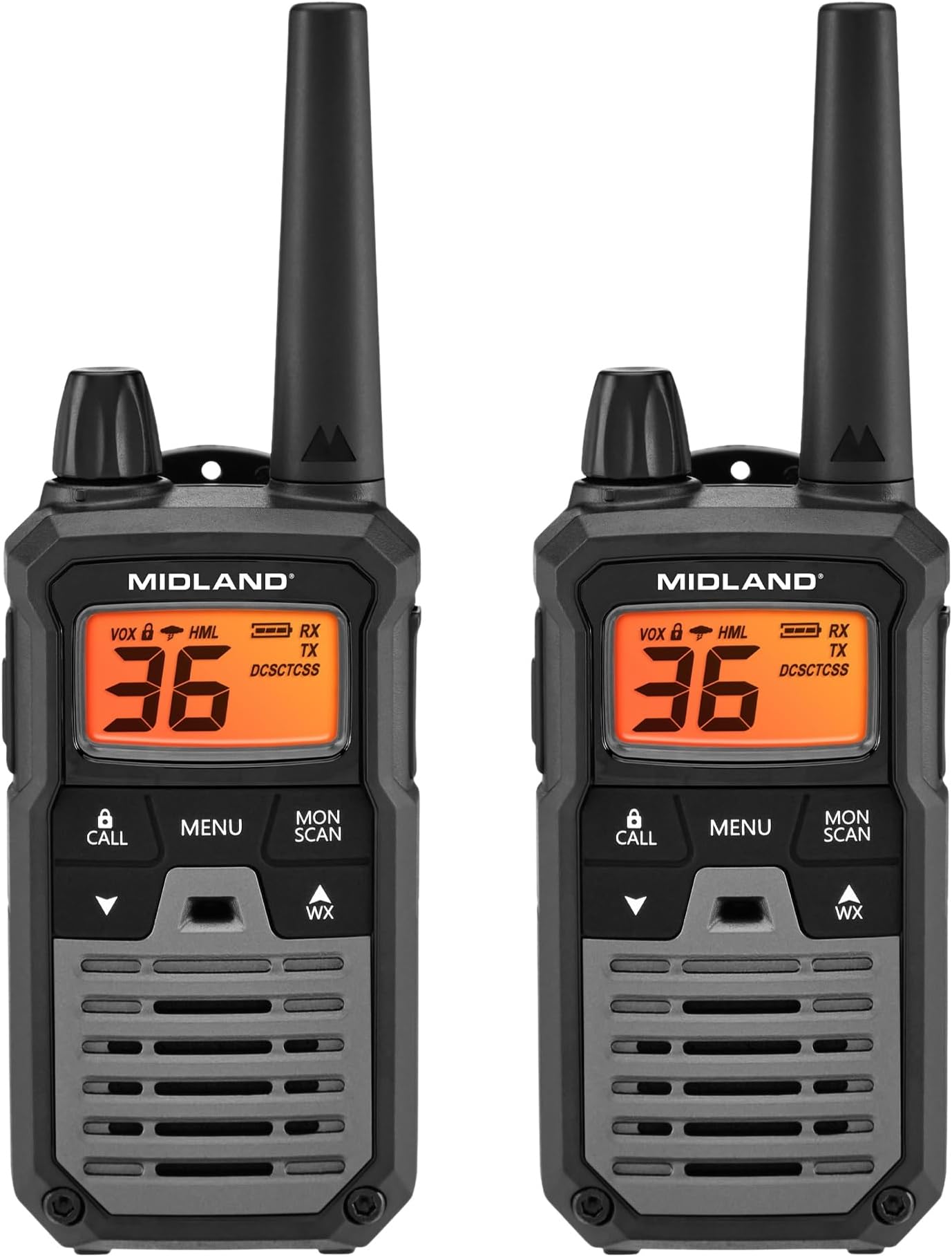 Amazon.com: Midland GXT67 Pro GMRS 5-Watt Two-Way Radio (99-Channel ...