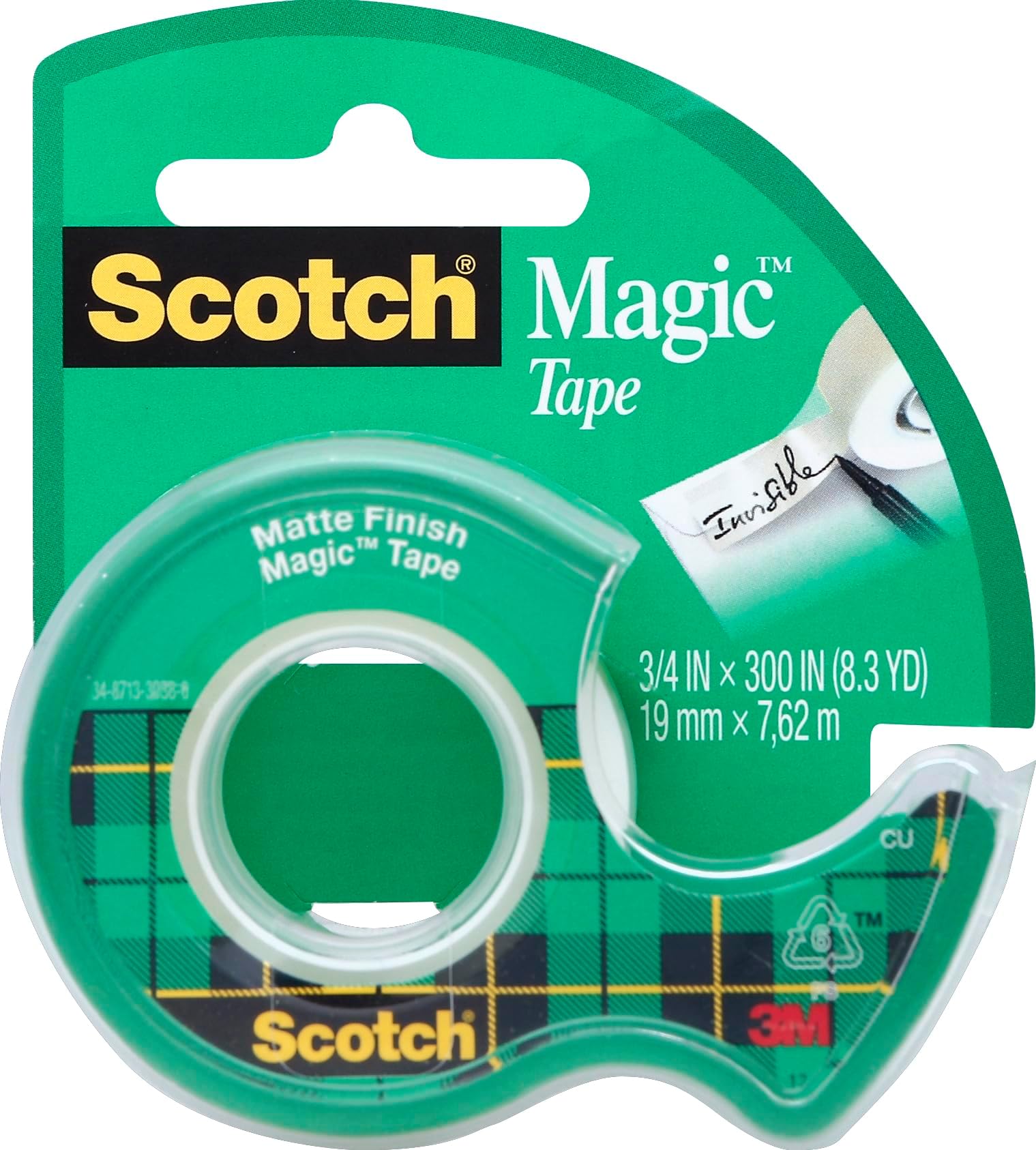 Amazon.com : Scotch Magic Tape 3/4 in X 300 in : Kitchen Products ...
