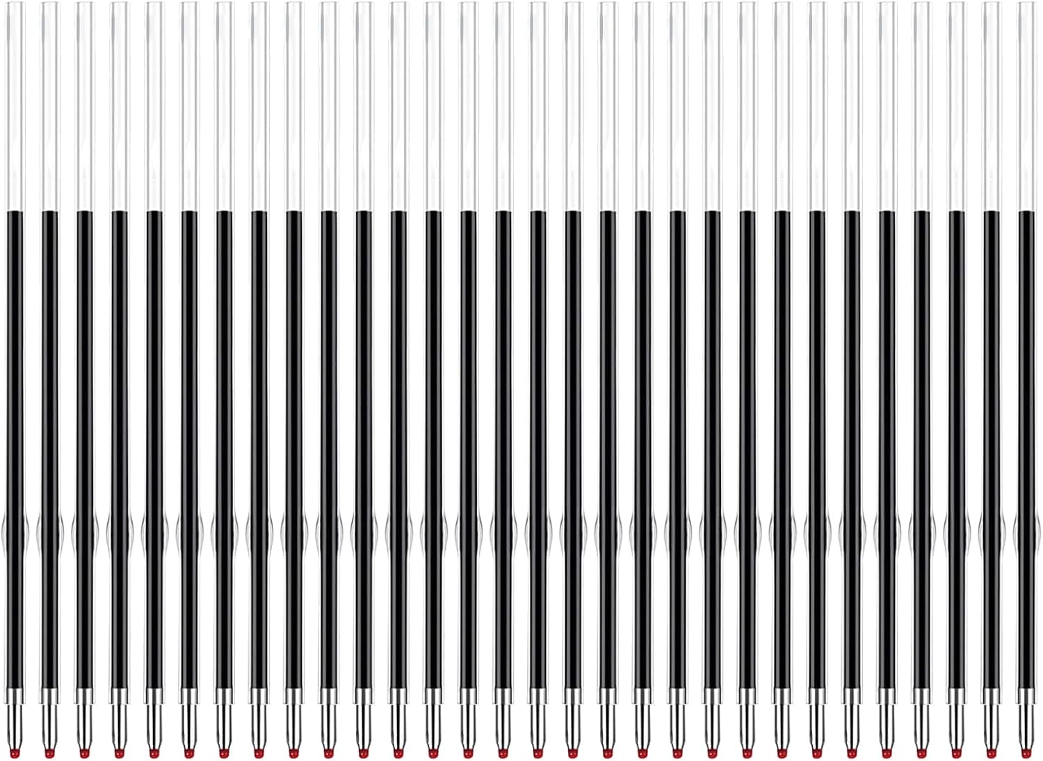 30 Pcs Retractable Pen Refills Black Ink, 0.7mm Pen Refills Ballpoint ...