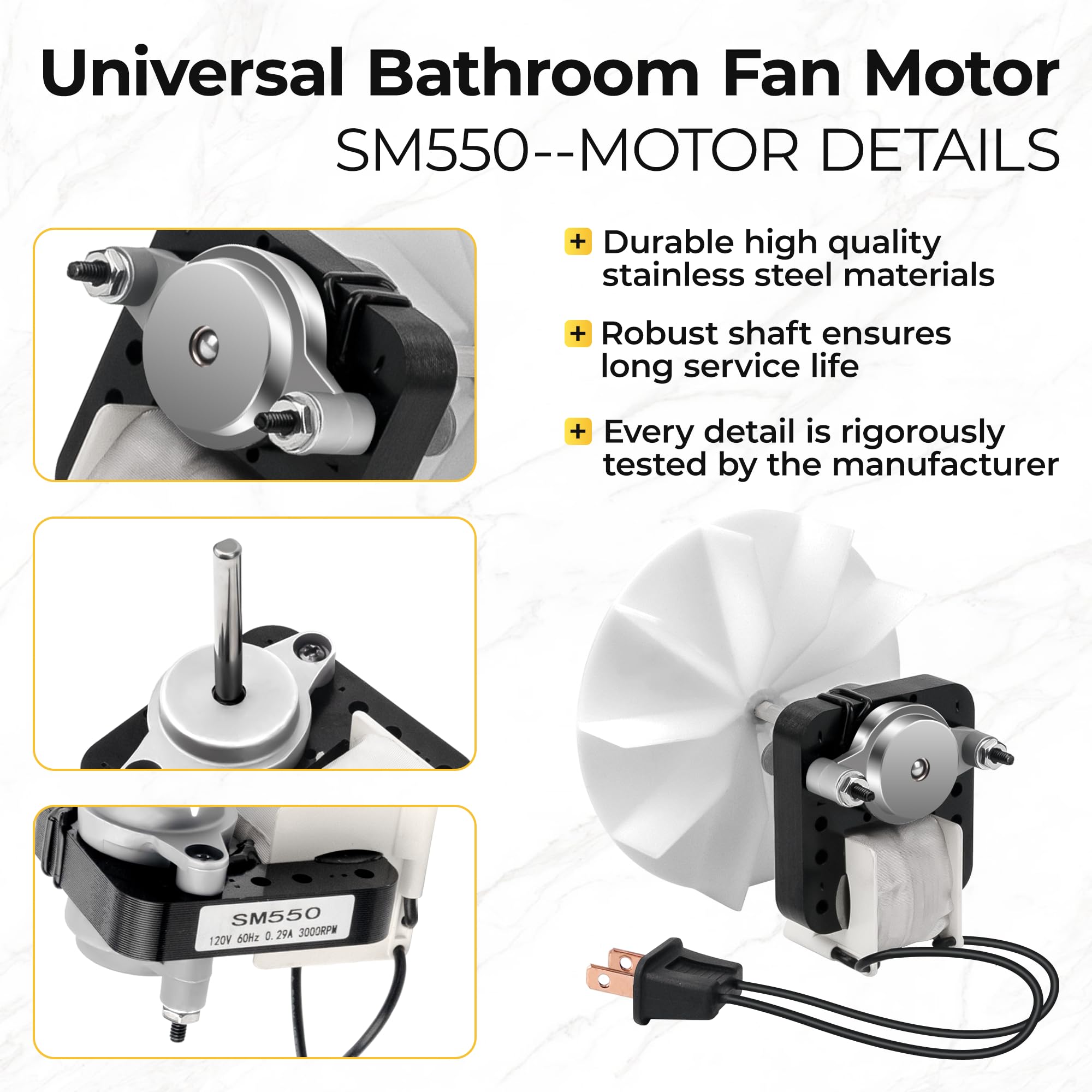 Universal Fan Motor Kit Universal Evaporator Fan Motor Kit Motor,