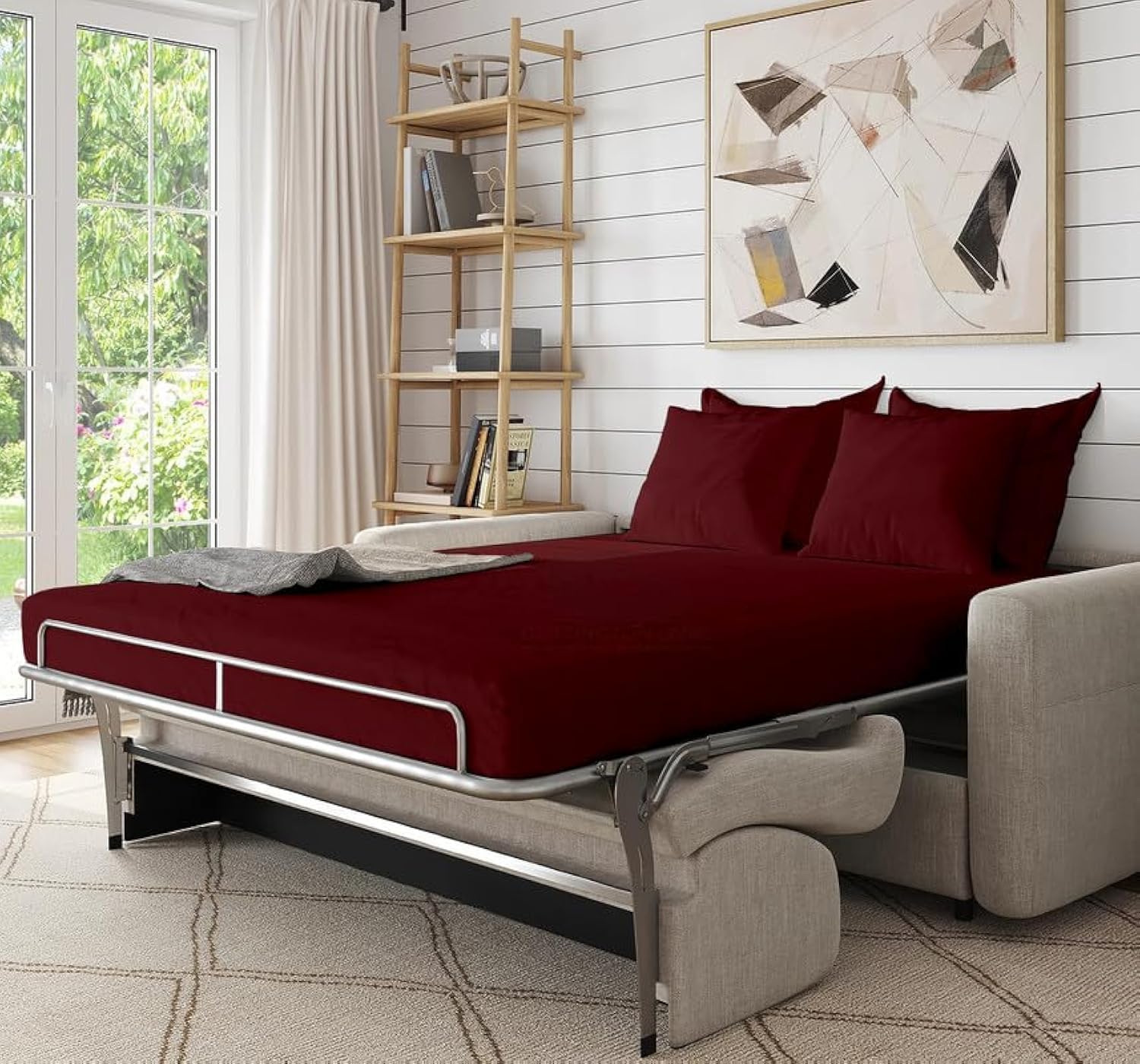 Amazon.com: Full Sleeper Sofa Bed Sheet Set - 400 Thread Count 100% ...