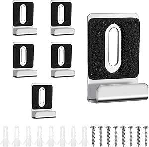 Nogeqi 6 PCS Mirror Mounting Hardware, Metal Mirror Clips for Wall ...