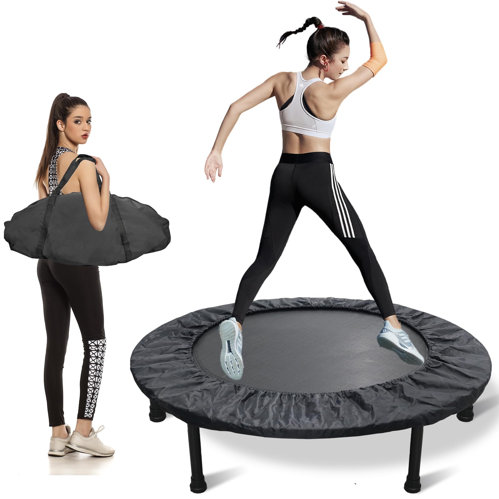 Snapklik.com : Justjump 38"" Mini Foldable Tranpoline Max Load 275lbs ...