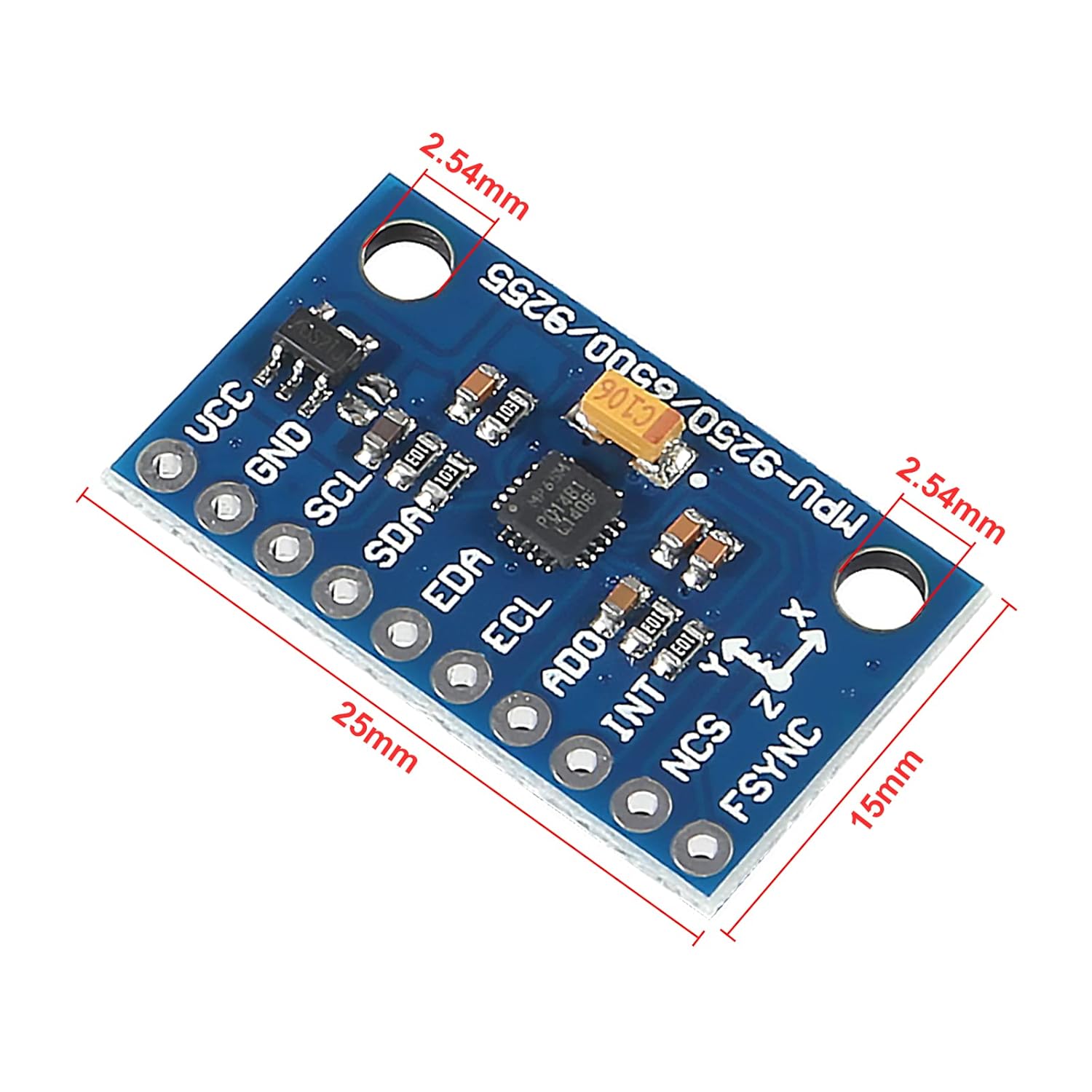 Buy Alinan 4pcs GY-6500 MPU-6500 3 Axis Gyro 3 Axis Accelerometer ...