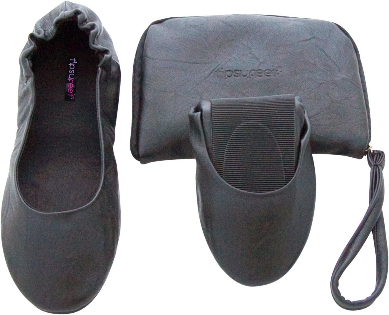 Ladies 1 Pair Tipsy Feet Foldable Shoes In 8 Colours - Extra Large (9/ ...