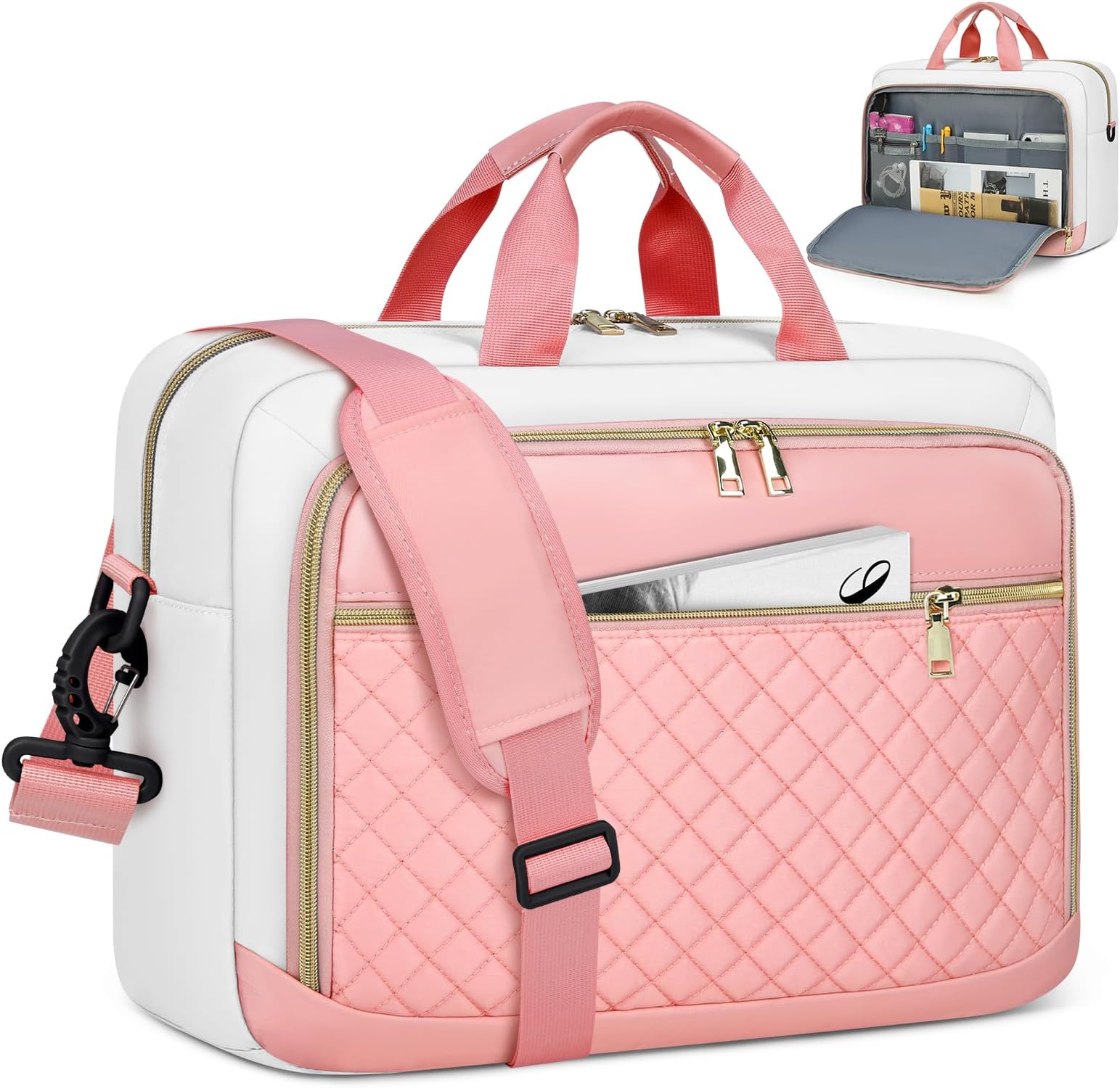 Amazon.com: NEWHEY Laptop Bag 17.3 Inch Laptop Briefcase for Women Men ...