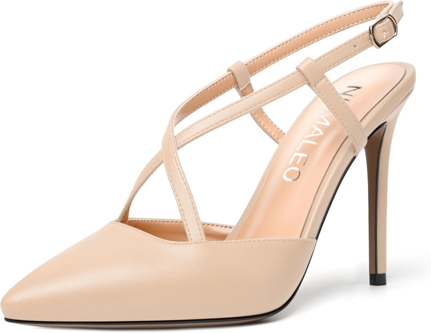 Amazon.com | NUMALEO Women's High Heel Stiletto 4 Inch Buckle Sexy ...