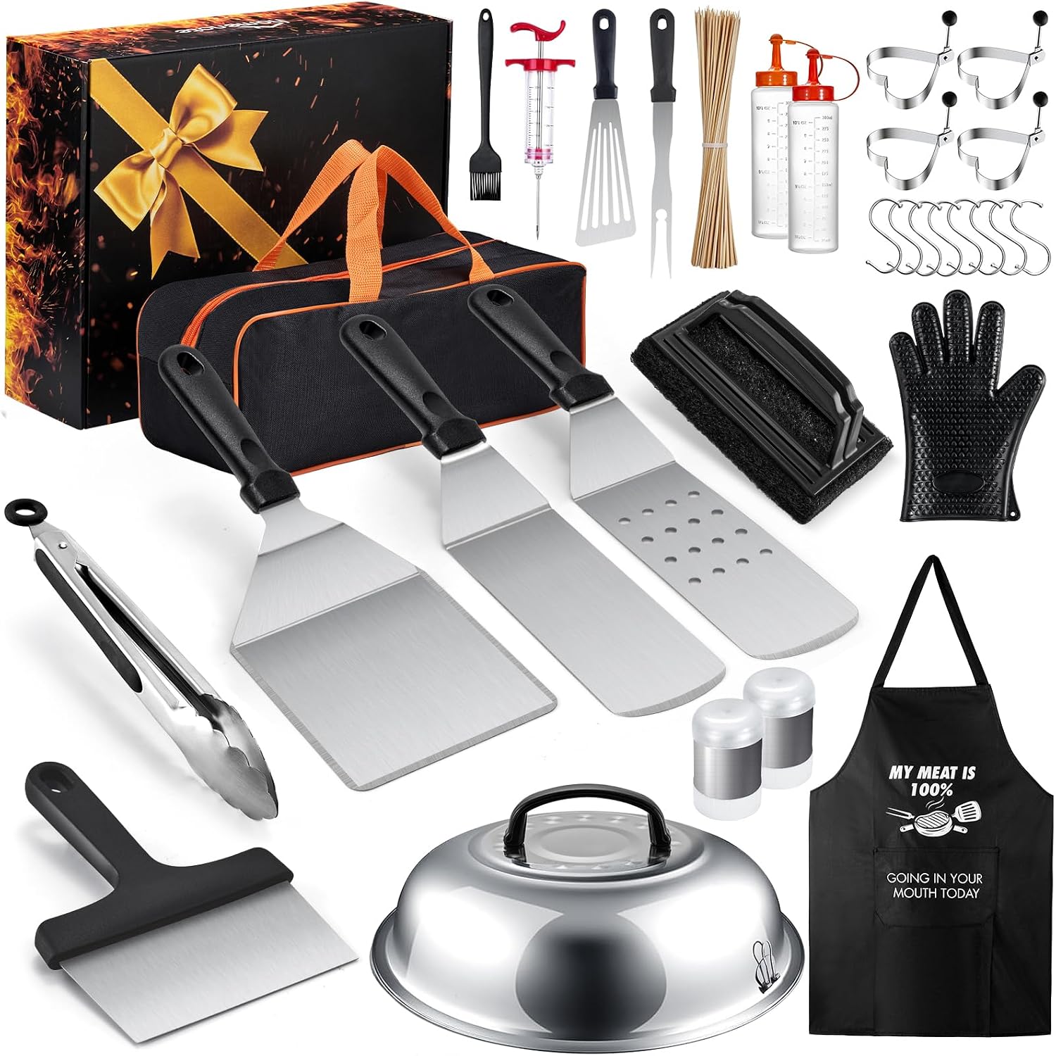 Amazon.com : Homenote Griddle Accessories Kit, 131 Pcs Flat Top Griddle ...