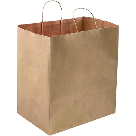 Amazon.com: 18x7x19 inches - 50pcs - X-Large Brown Kraft Paper Bags ...