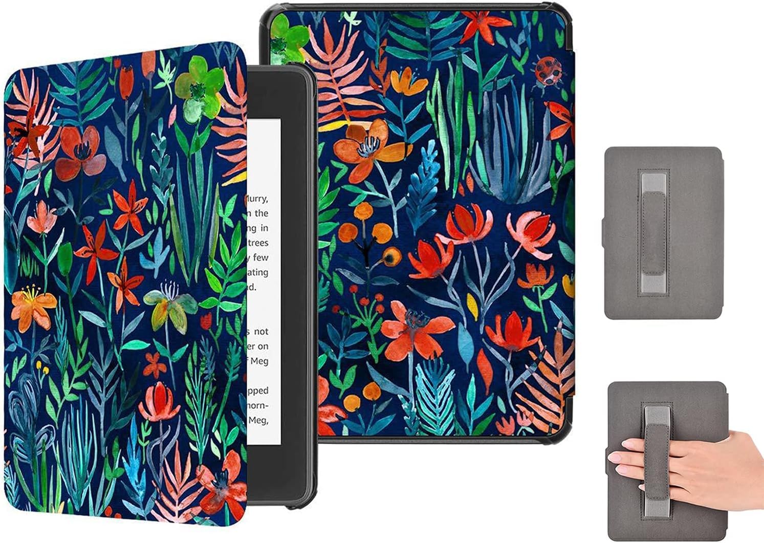 T Tersely Case Cover with Hand Strap Belt for All-New Kindle 11th ...