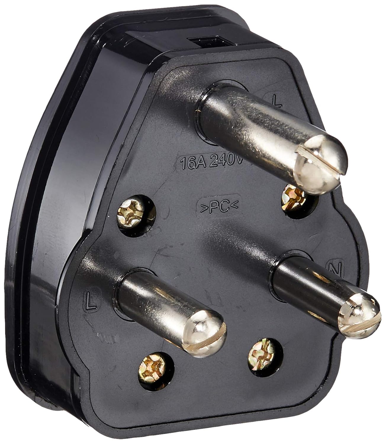 Buy Anchor by Panasonic 16A 3 Pin Plug Top 240V (Black, Pack of 6 ...